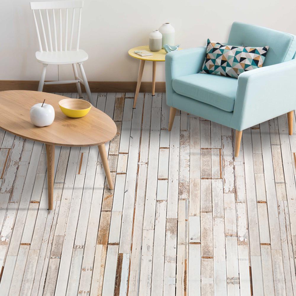 Self Adhesive Floor Tile Wood Sticker DIY Living Room Kitchen Bathroom ...