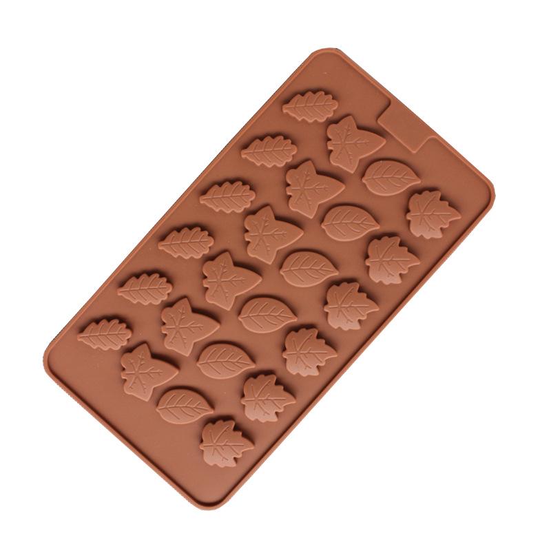 Diy Leaves Resin Silicone Cake Decorative Molds Lobular Model Design ...