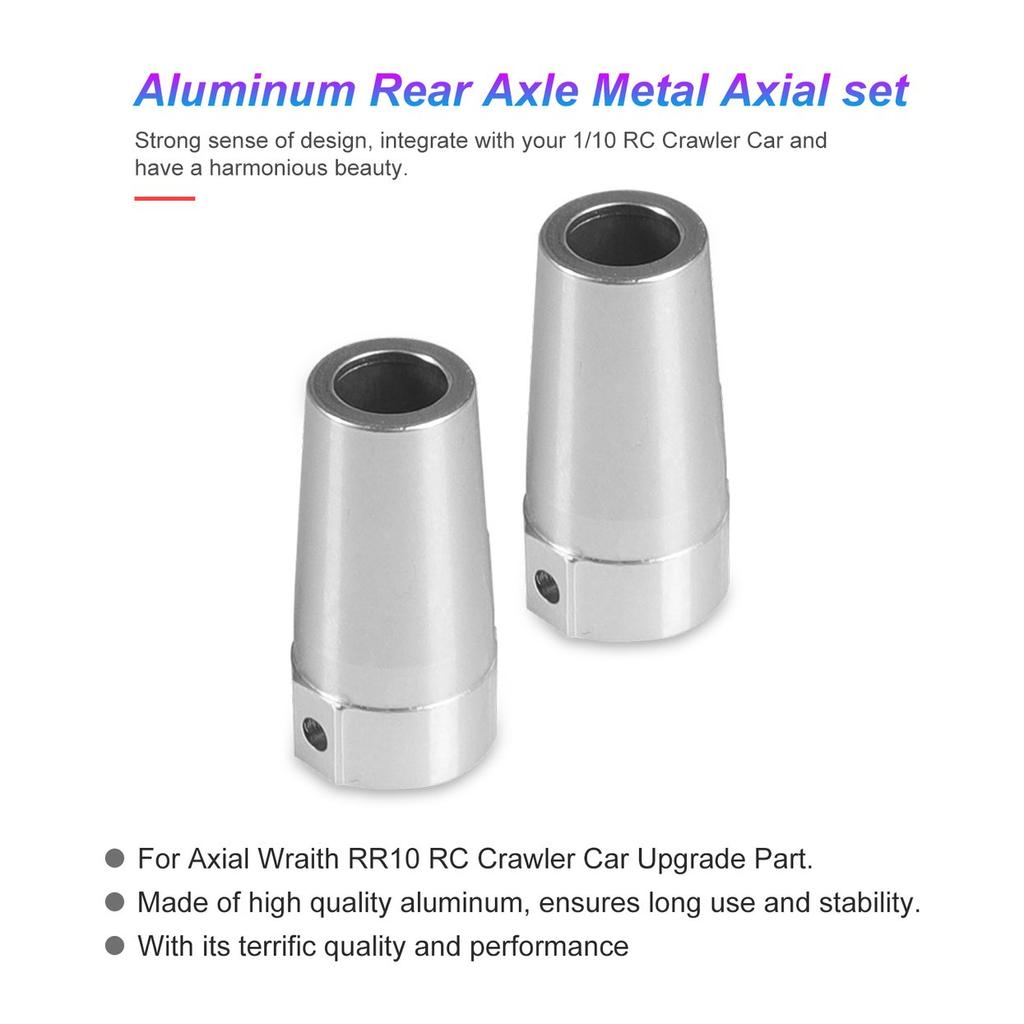 Childhood 2PCS Aluminum Rear Axle Locking For Axial Wraith RR10 1/10 RC ...