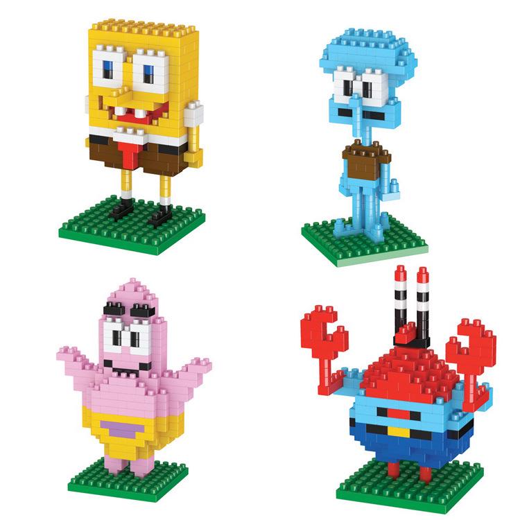 Buy SpongeBob Series Diamond Particles Assembled Building Blocks ...