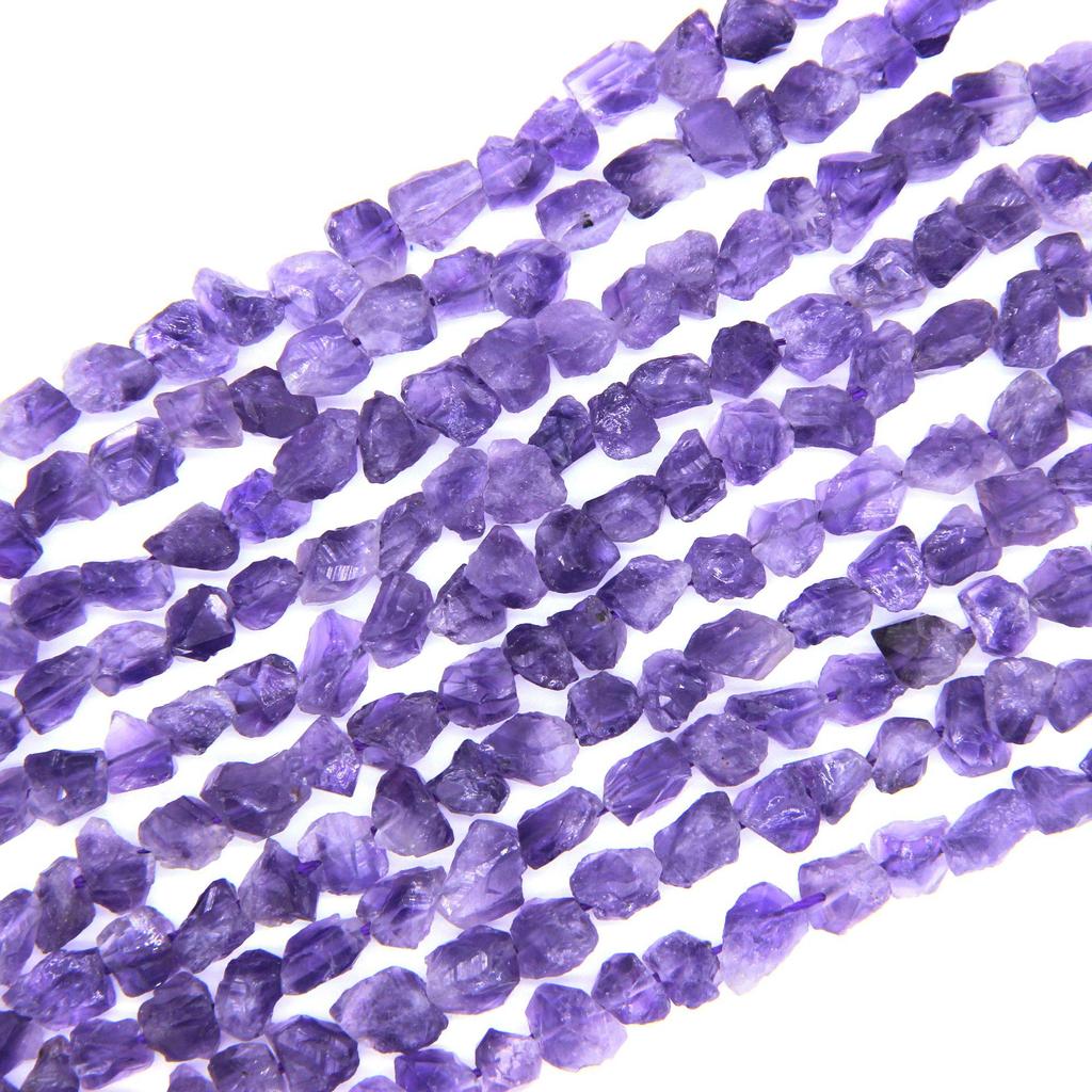 Buy Natural Raw Amethyst Nugget Beads AAA Quality, Amethyst Crystal ...