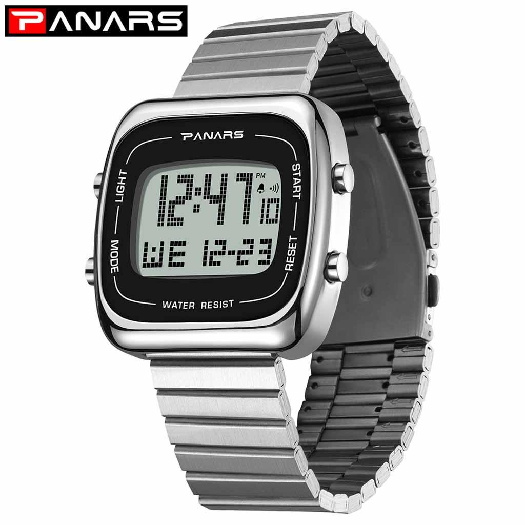 Buy Qi Alloy Steel Belt Men's Large Screen Waterproof Multi Function ...