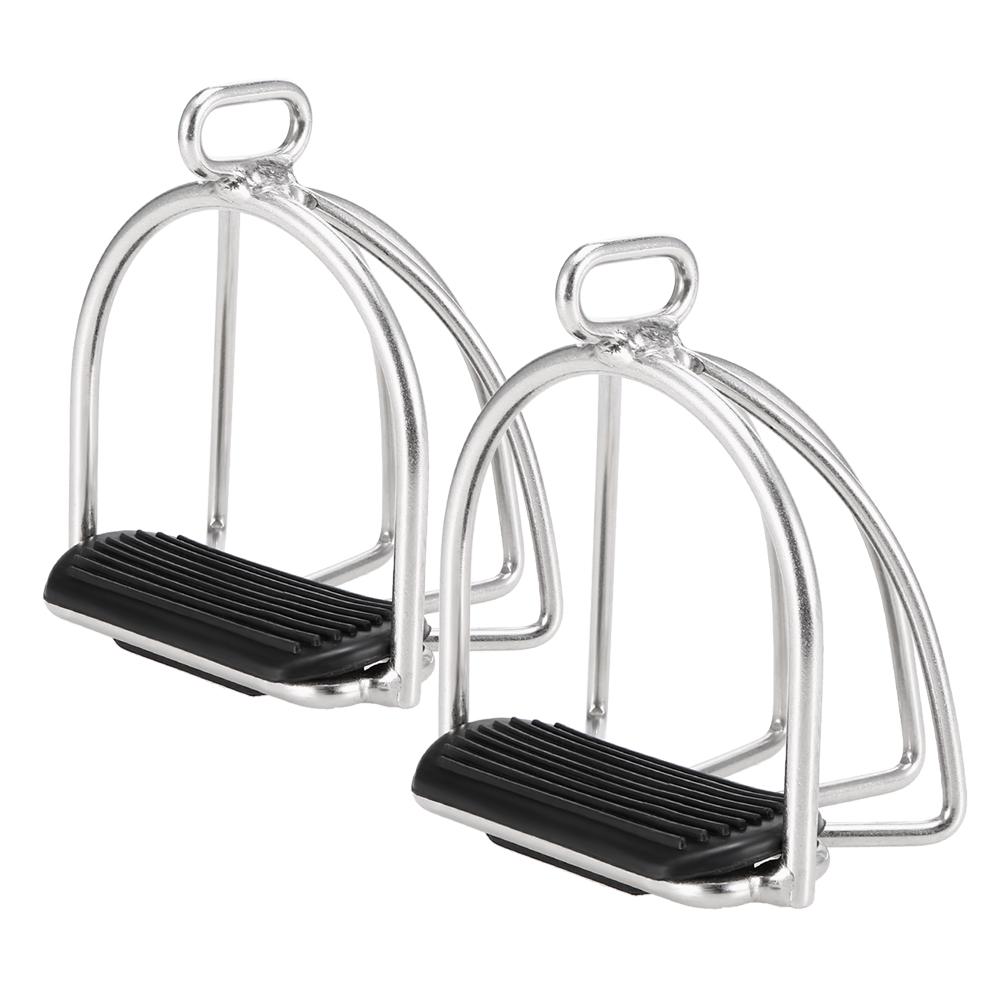 Buy 2 PCS Cage Horse Riding Stirrups Flex Steel Horse Saddle Anti-skid ...