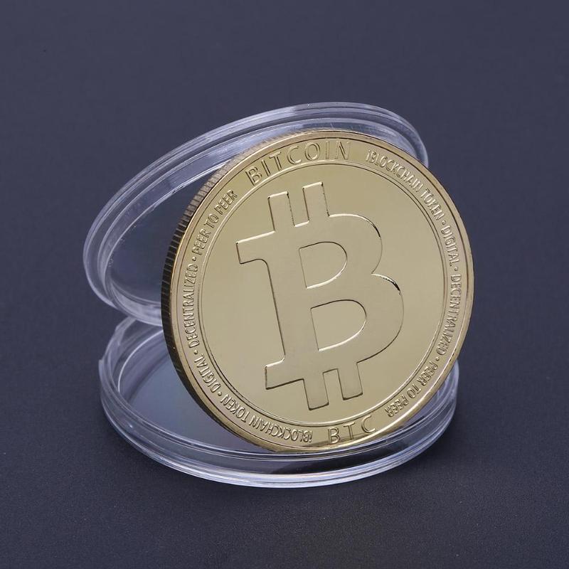 Buy Zinc Alloy Plated Non-currency Bitcoin Commemorative Coin Art ...