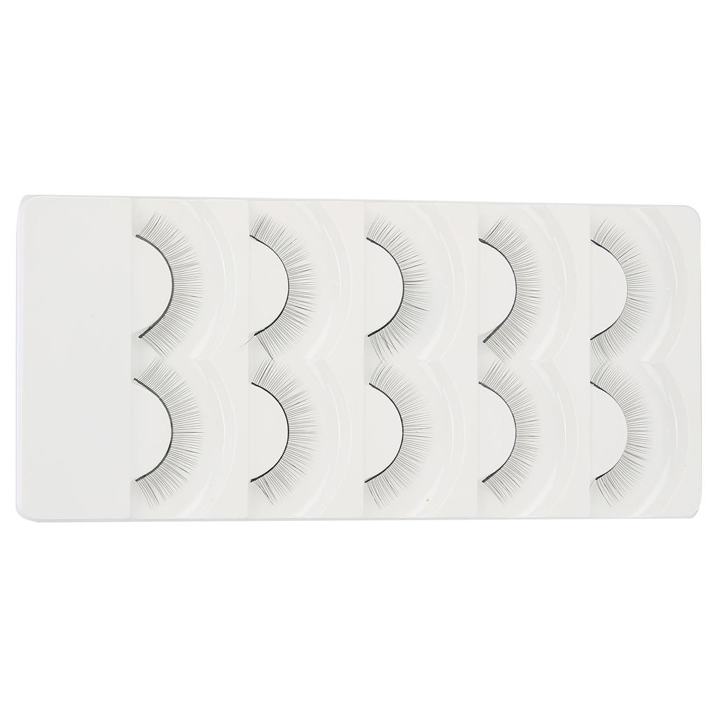 Buy 5 Pairs Eyelash Makeup Practice False Eyelashes Self‑Adhesive False ...