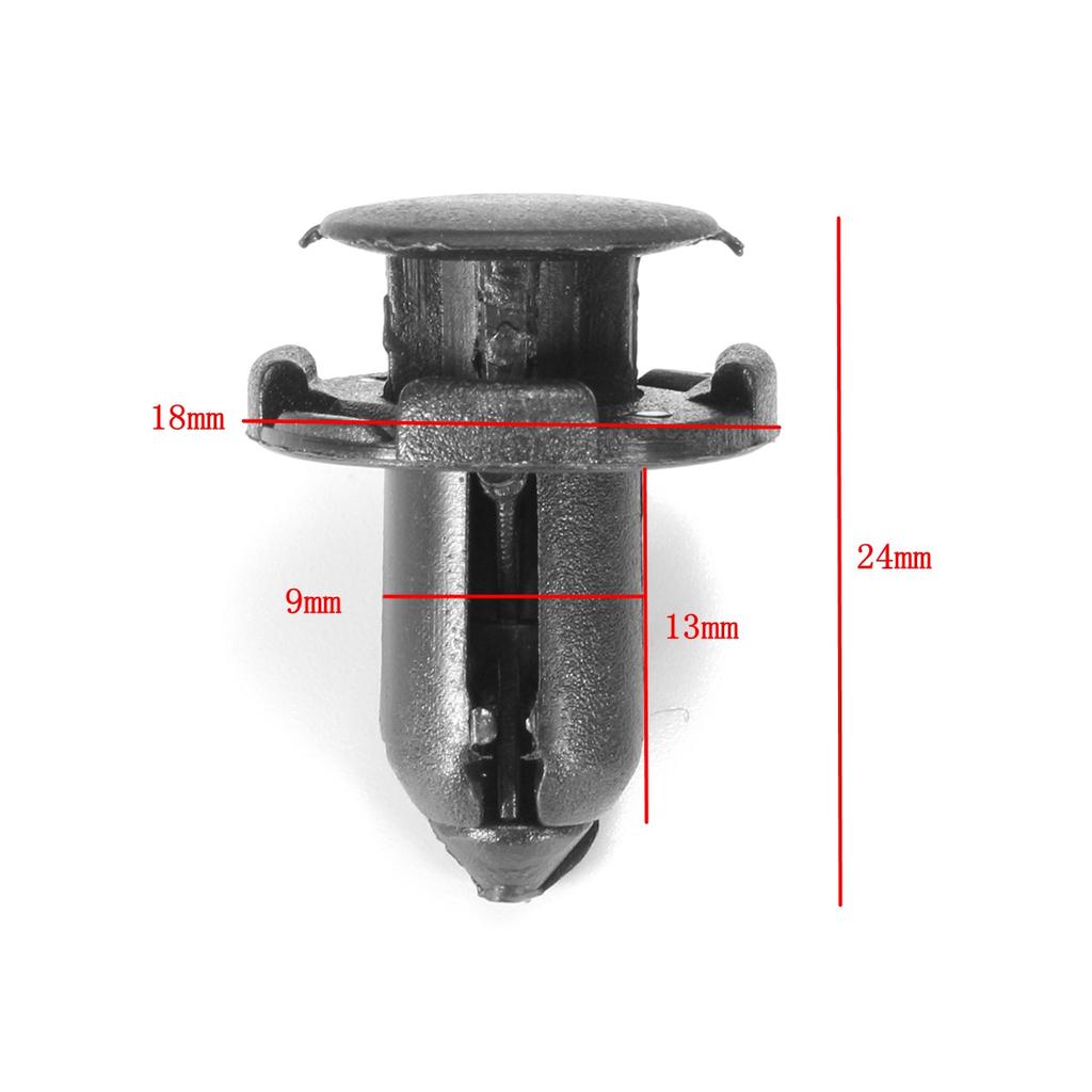Buy 50pcs 9mm Auto Bumper Fender Mudflap Splash Guard Rivet Push Clips ...