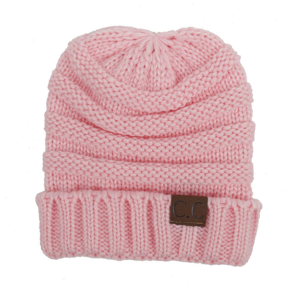 Buy CC Winter Hats & Caps Women Knitted Wool Cap Men Casual Unisex Hip ...