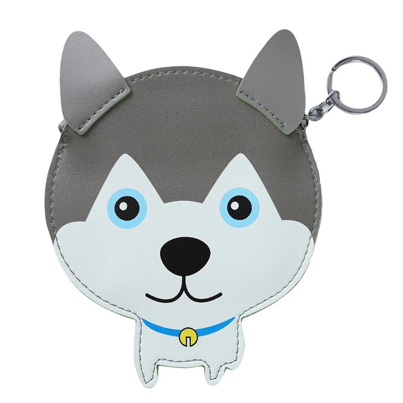 Cute Pendant Keychain Coin Purse Zipper Puppy Pet Dog Bag Keychain ...