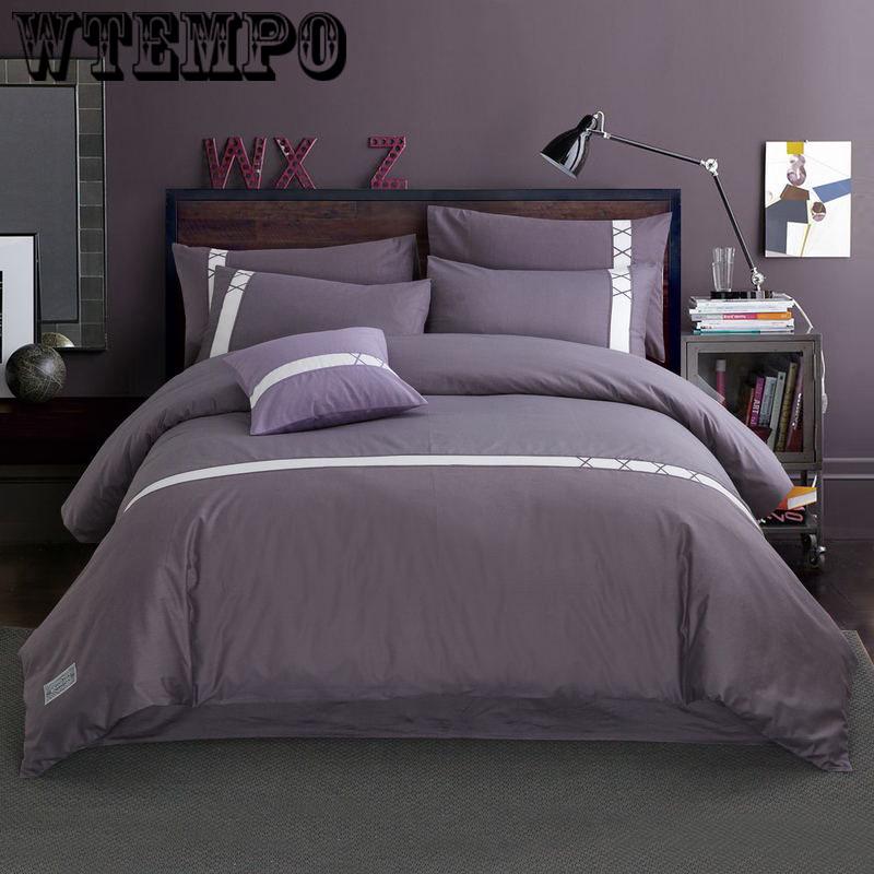 cotton Embroidery Four-piece High-rise High-density Stitching Simple ...