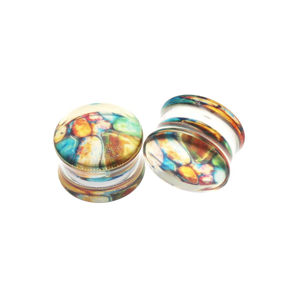 Buy 1 Pair Acrylic Ear Plugs and Tunnels 8-30mm Ear Gauges Expander ...