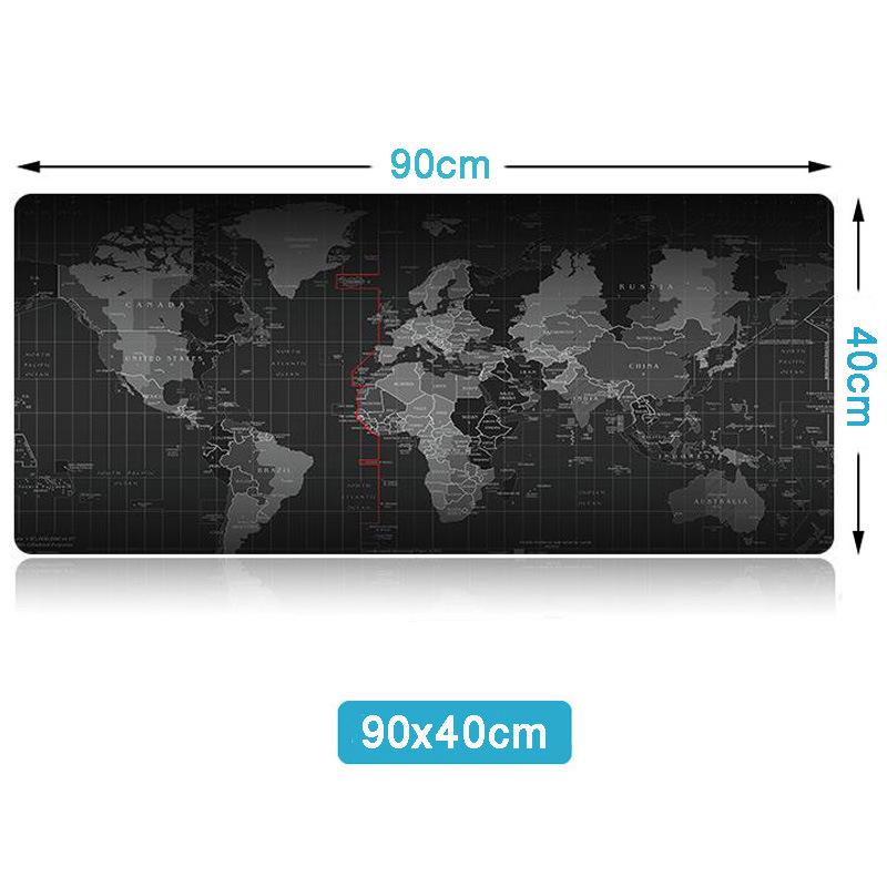 Buy Anti-Slip Gaming Large Mouse Pad Computer World Map Rubber Keyboard ...