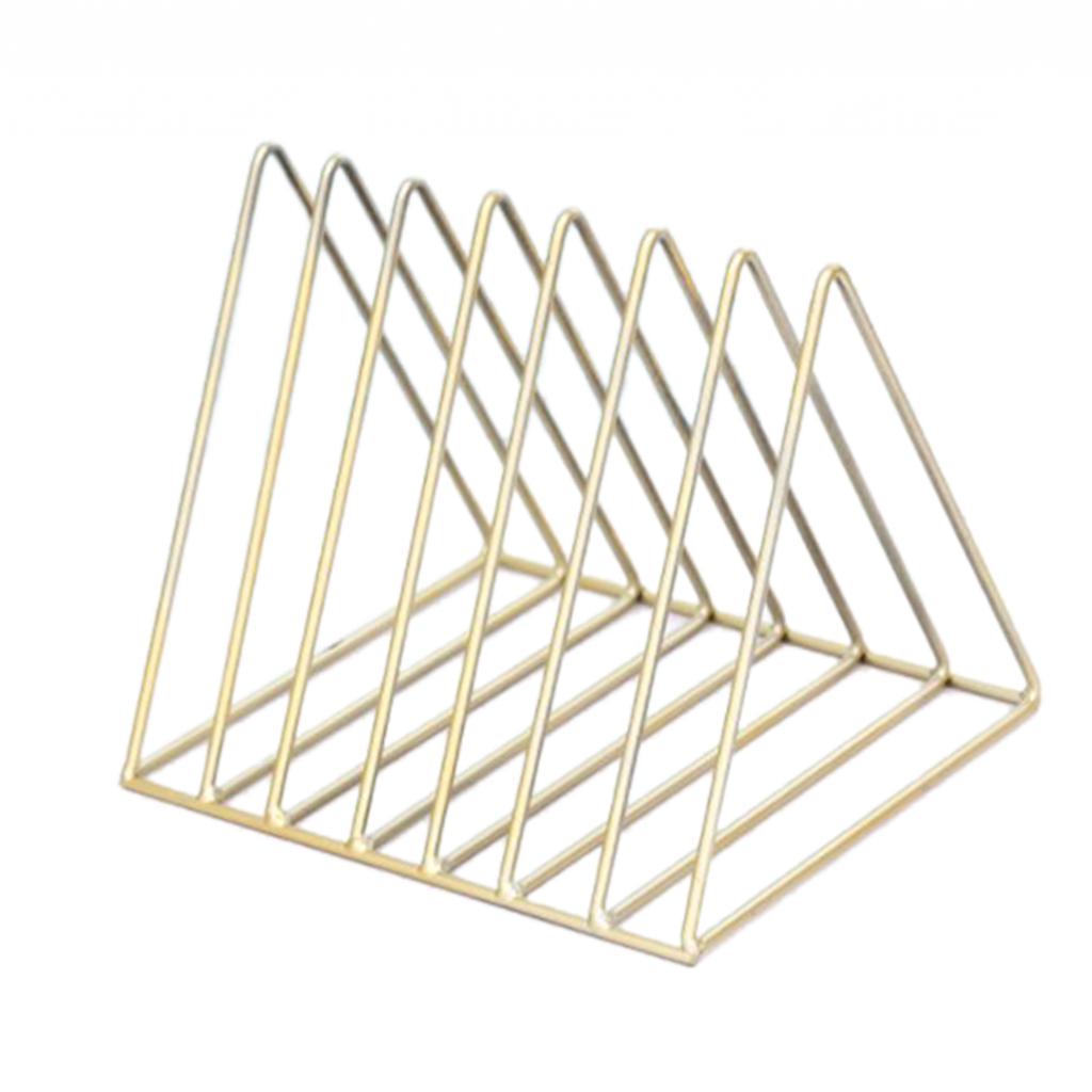 Buy Book Holder Metal Wire Desktop Magazine Rack Bookshelf for Office A ...