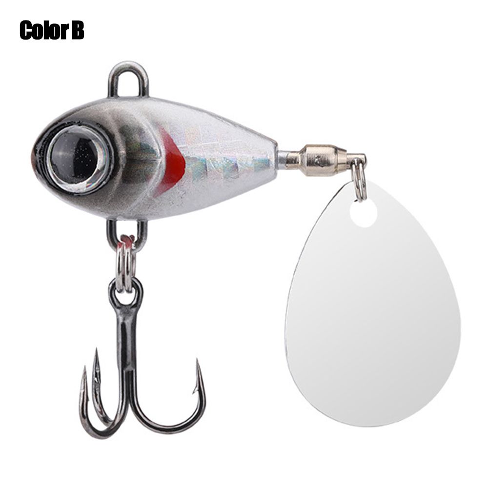 Spinner Tackle Sequin Vibration Rotate Metal Fishing Bait Wobblers ...