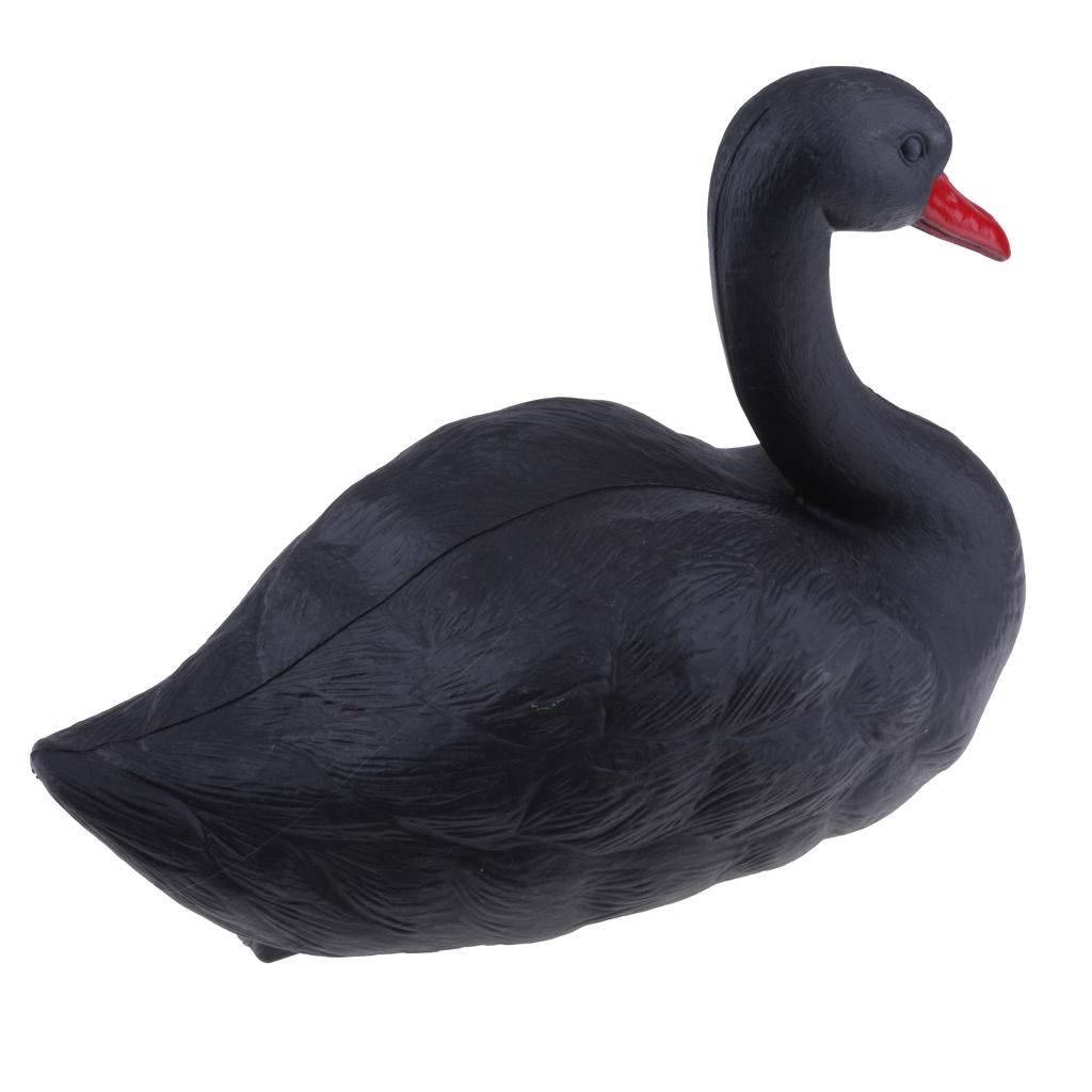 Black Swan Decoy Pest Control Yard Hunting Bait Trap Bird Scarer ...