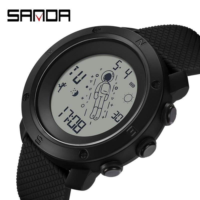 Buy SANDA Luminous Men Sport Watch High-end Silicone Strap Military ...