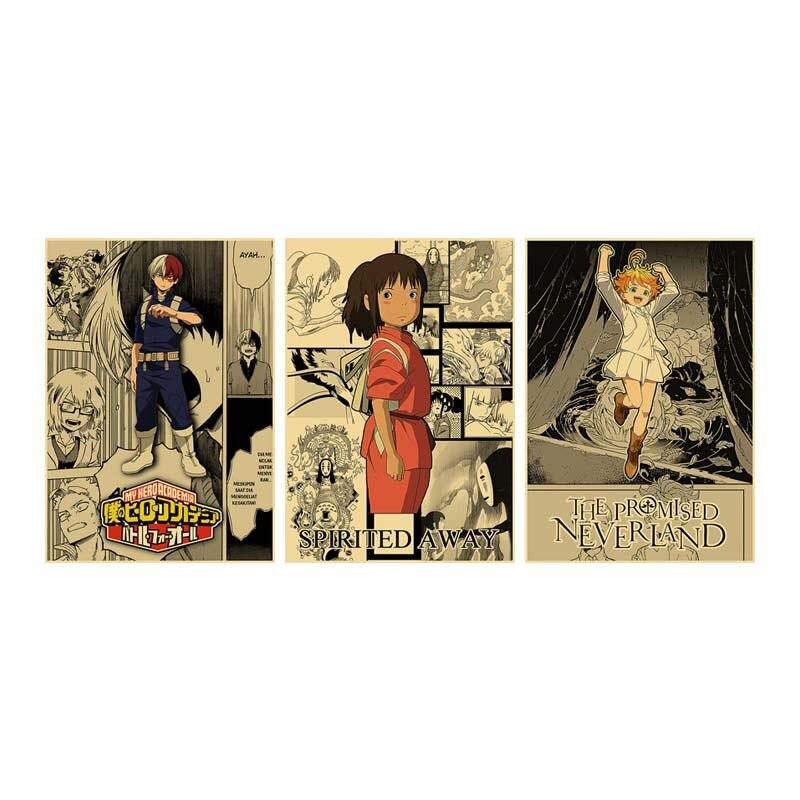 Buy Japanese Anime Figure Posters Kraft Paper Manga Haikyuu!! Given ...