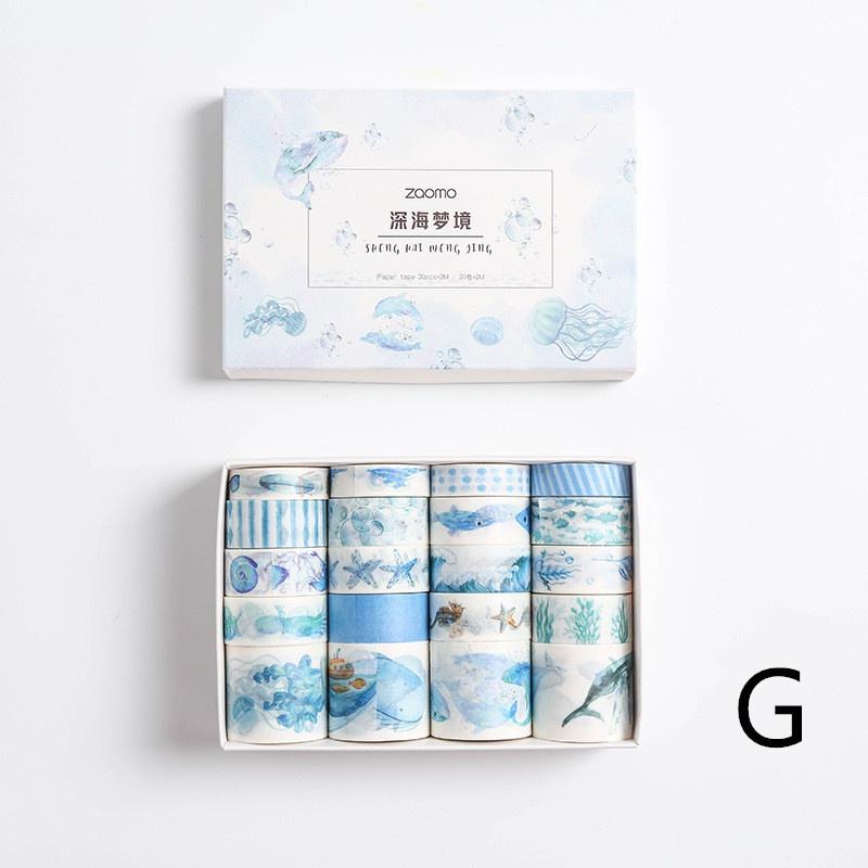 Buy 20Pcs/Set Adhesive Tapes Stickers Decorative Stationery Tapes Washi ...