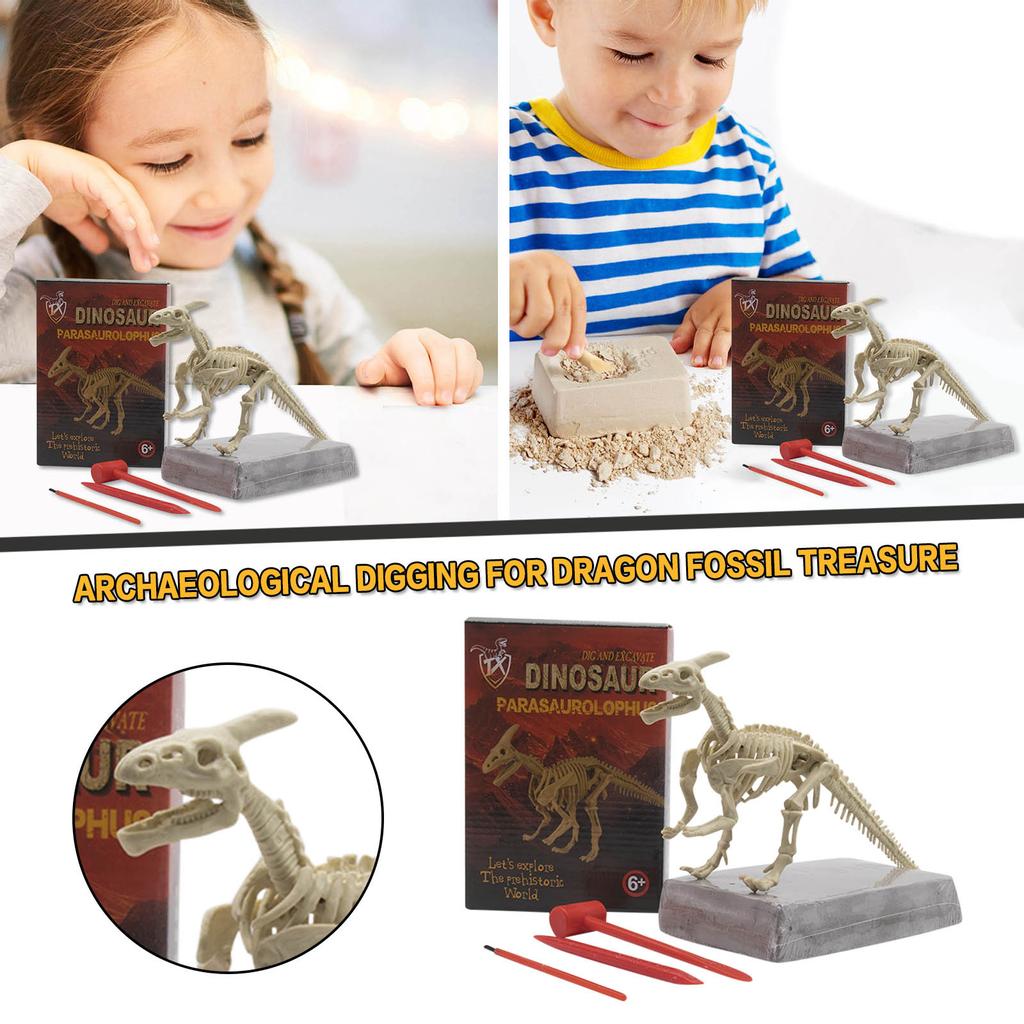 Buy Dinosaur Fossil Digging Game Kit Kids Dinosaur SandboX Activity Set ...