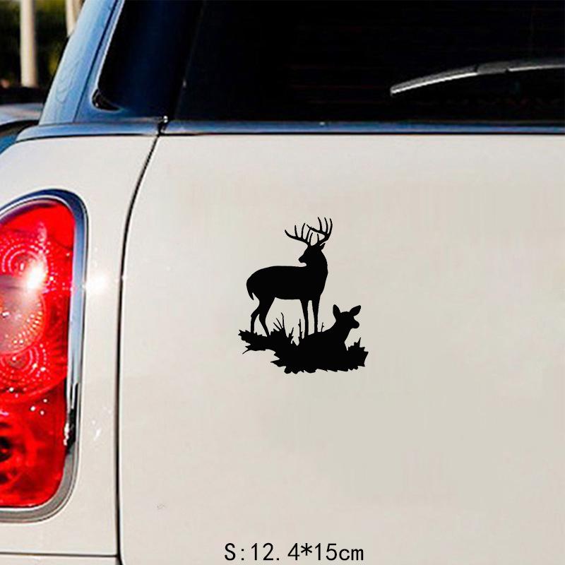 Buy Metvi Cartoon Deer Car Stickers Funny Vinyl Sticker Auto Decor ...