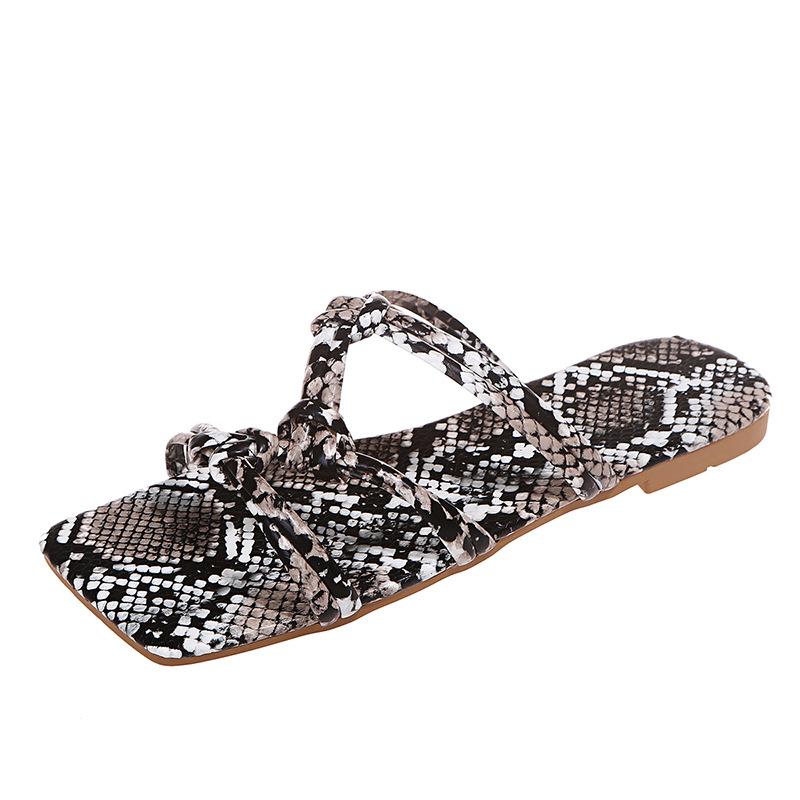 Kjøp Summer Snake Pattern Flat Sandals Slippers Women Large Size 43 ...