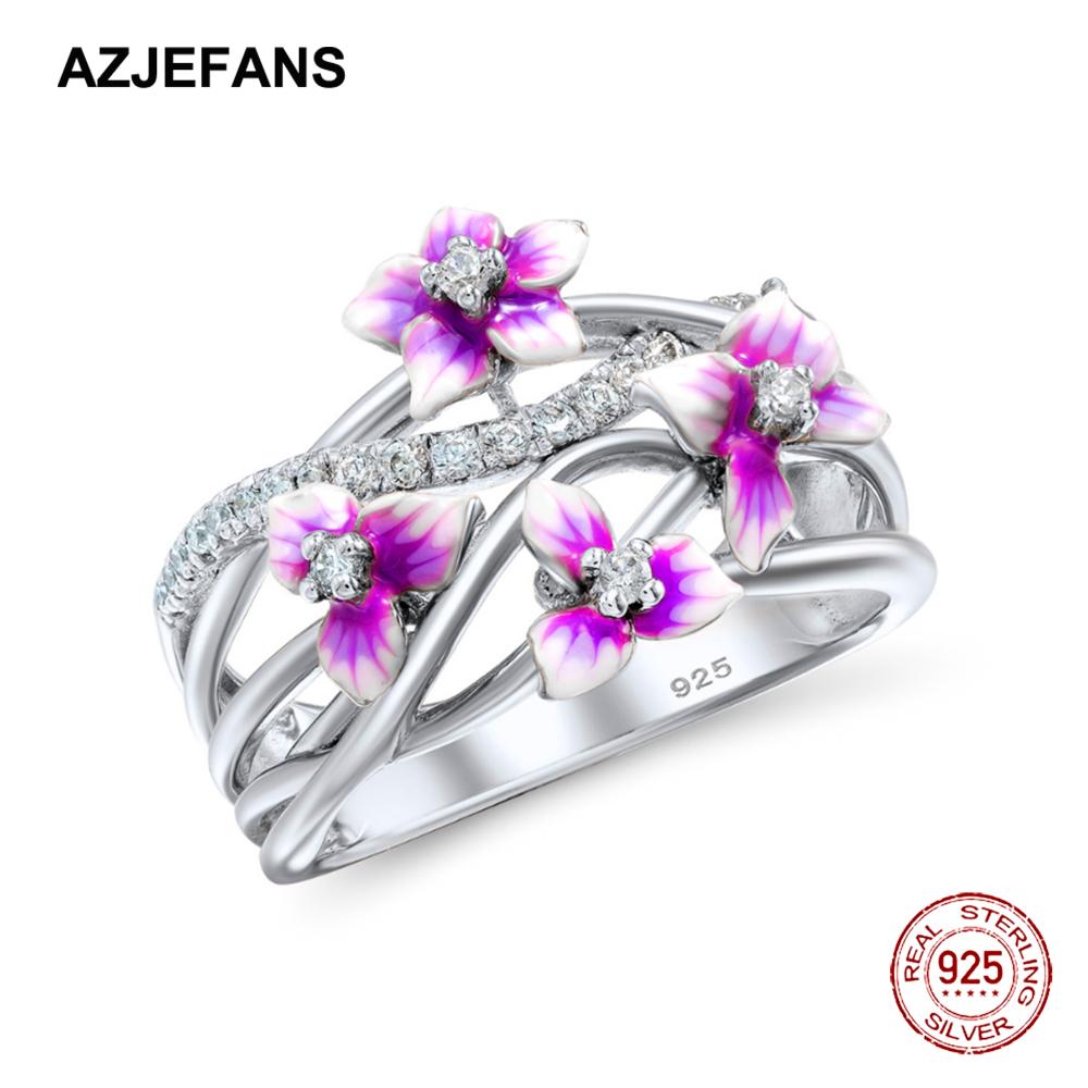Buy Elegant Beautiful Violet Flowers Rings at affordable prices — free ...