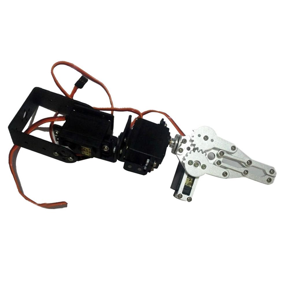 Buy 3 DoF Robot Arm Robotic Metal Mechanical Claw Kits + Analog Servo ...