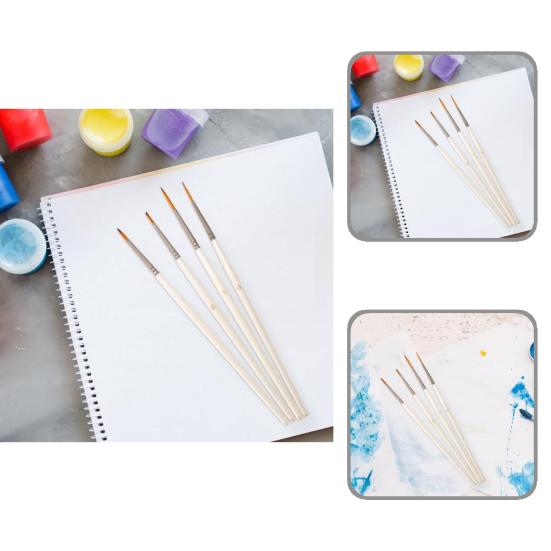 Buy 12Pcs/Set Comfortable Grip Eco-friendly Stable Pointed Head Artists ...