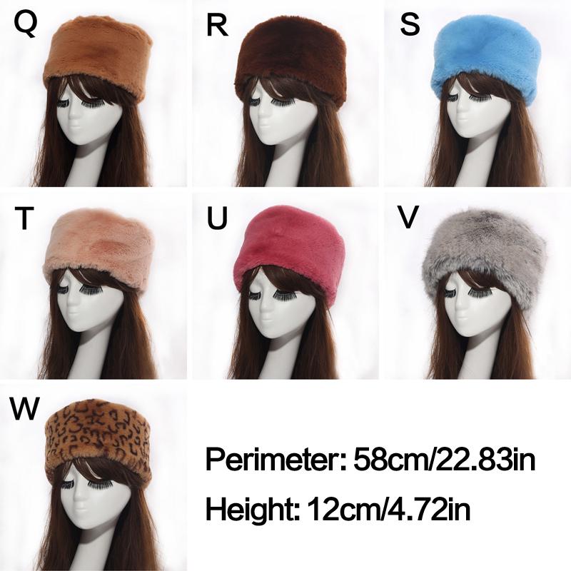 1PC Elegant Winter Faux Fur Hat Earflap Hat Beanie Soft Fluffy Cap ...