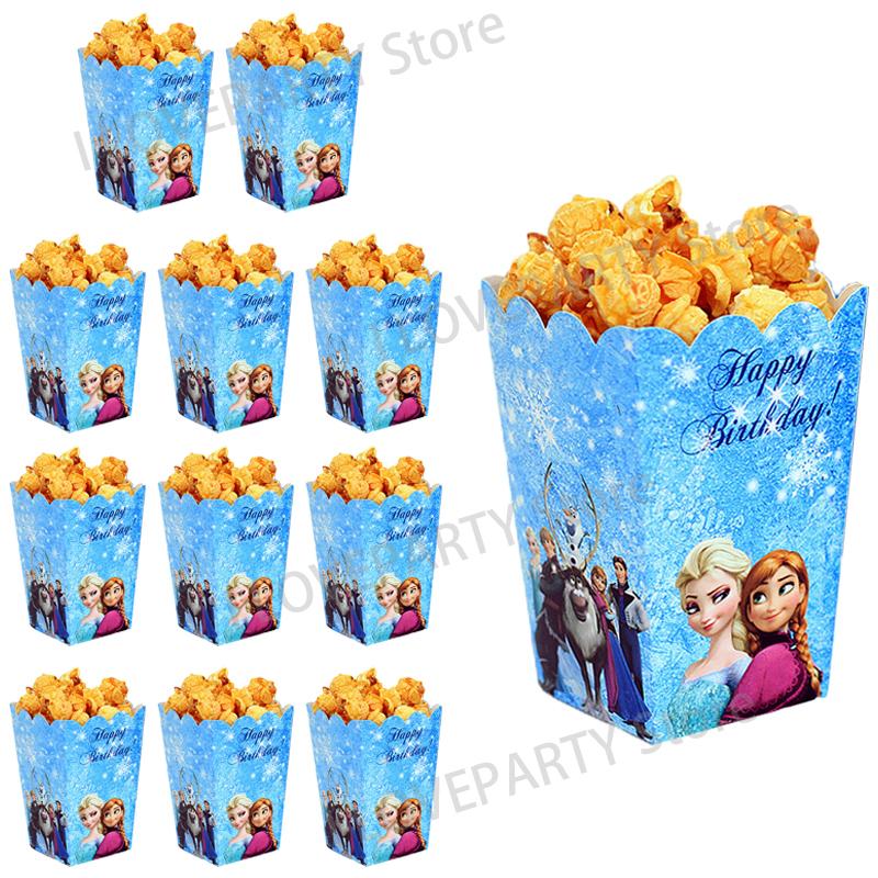 6pcs/Lot Birthday Party Decorations Birthday Girl Popcorn Boxes ...