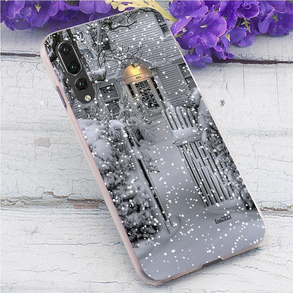 Landscape Winter Light Snow Phone Cover for Huawei Mate 30 Case 20 30 ...