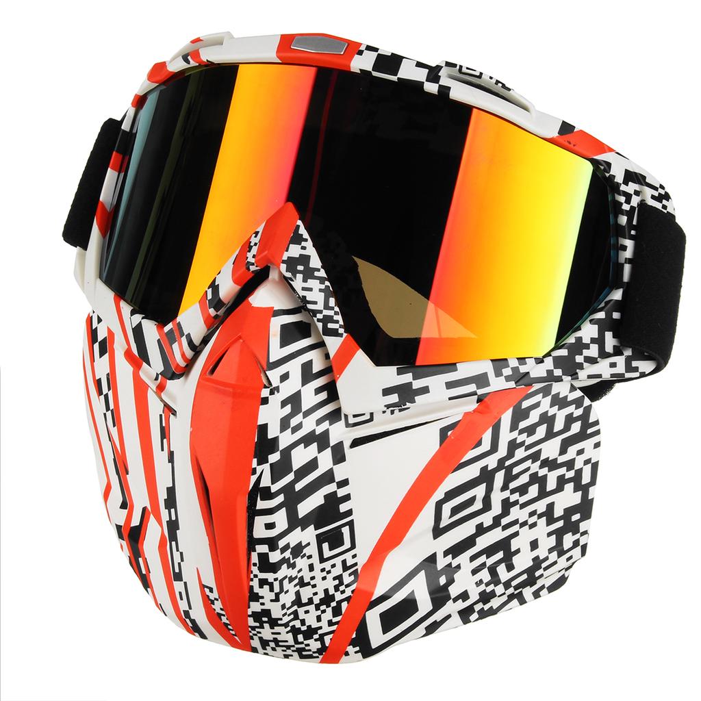 Buy Snow Sport Ski Snowboard Snowmobile MTB Face Mask Shield Goggles ...