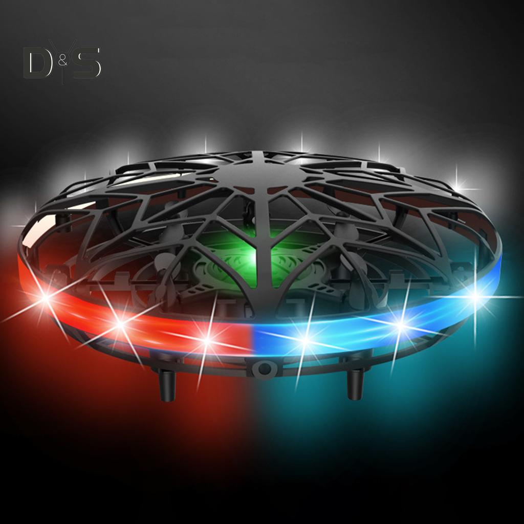 Colorful Four-Axis UFO Drone Smart Aircraft Induction Hand Control ...