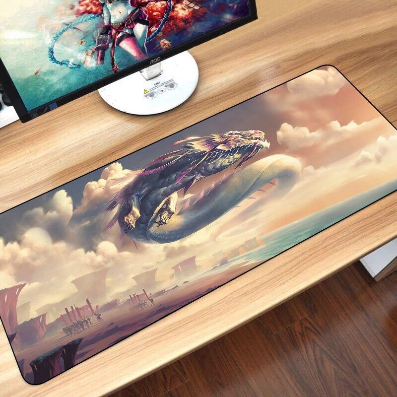 Buy 80x30cm Large Gaming Mousepad Locking Edge Anime Computer Rubber ...