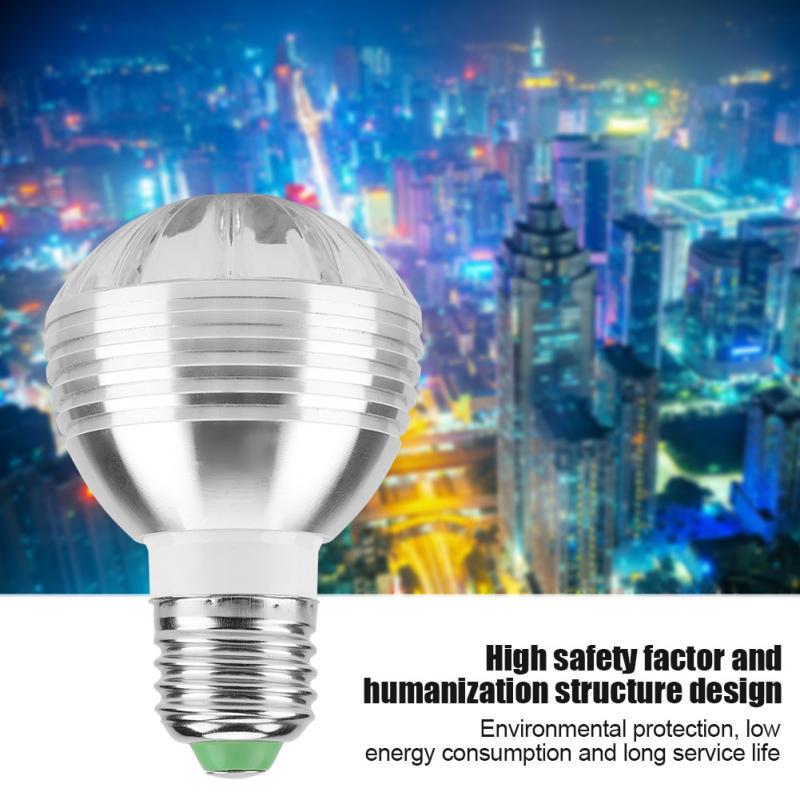 Buy 5W AC85-265V RGB LED Light Bulb Colorful Lamps for Home Hall Bar ...