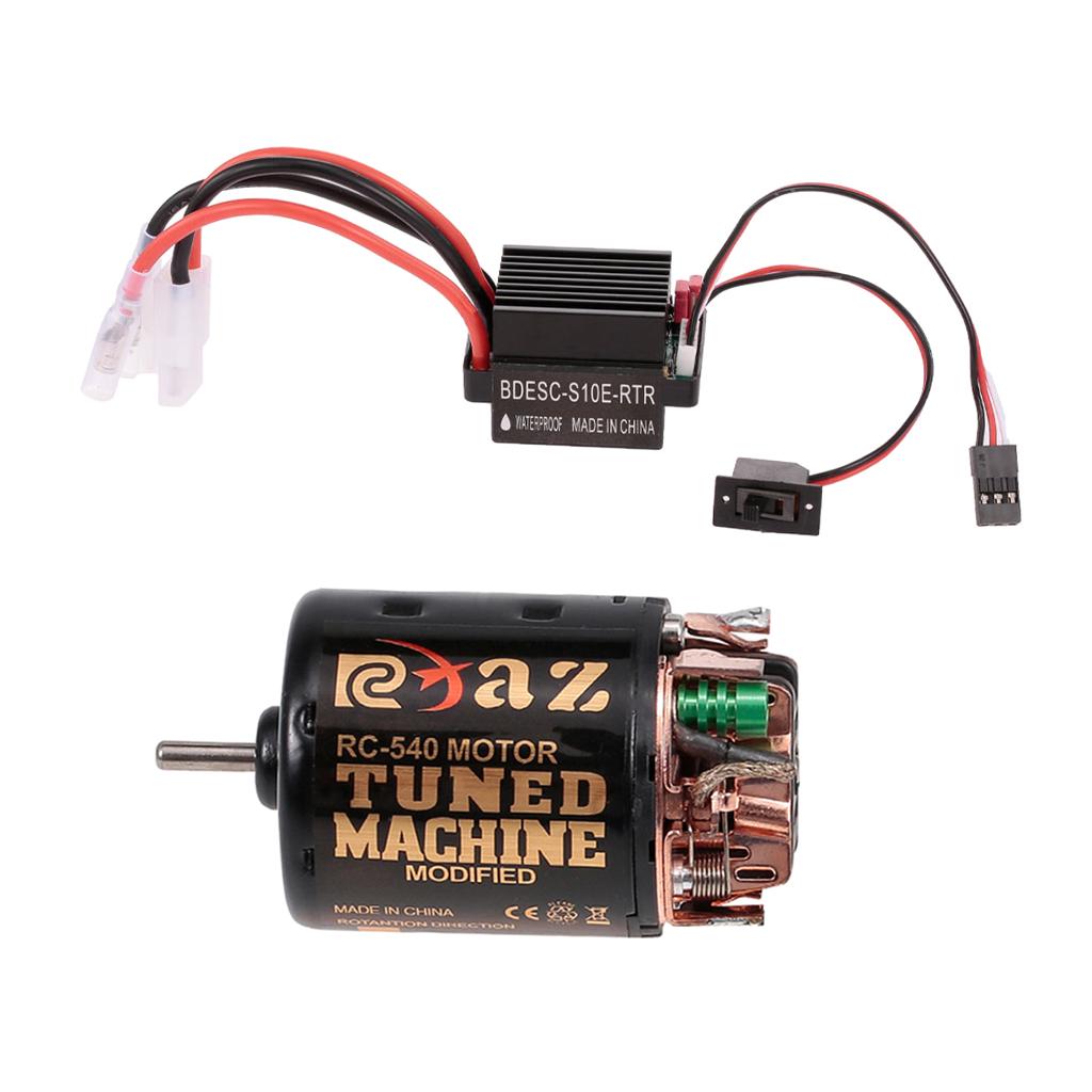 Buy 540 Brushed Electric Motor 35T 60A ESC Combo for 1/10 Axial RC4WD ...
