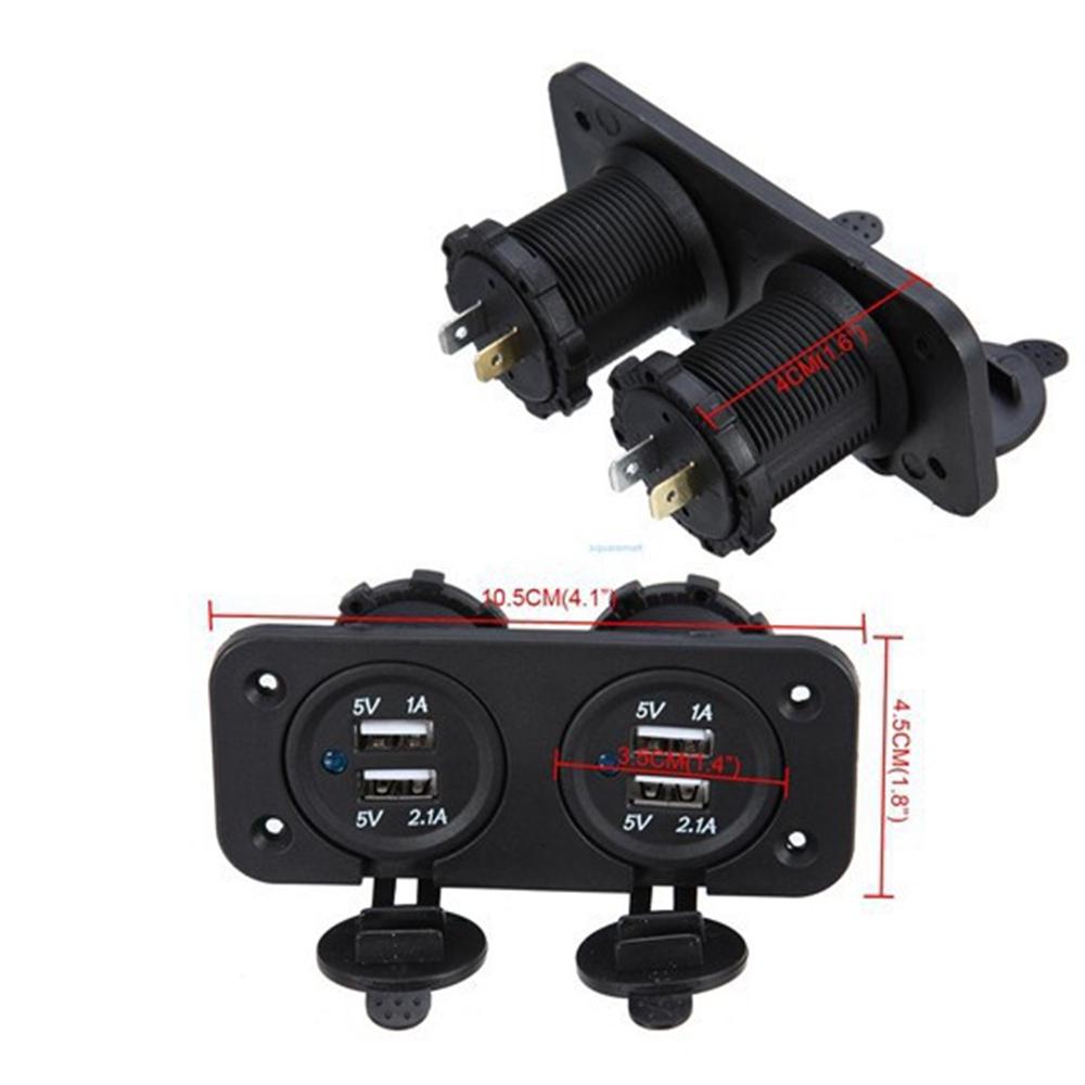 Buy 12v Double USB Socket Dual Charger Camper Van Motorhome VW Caravan ...