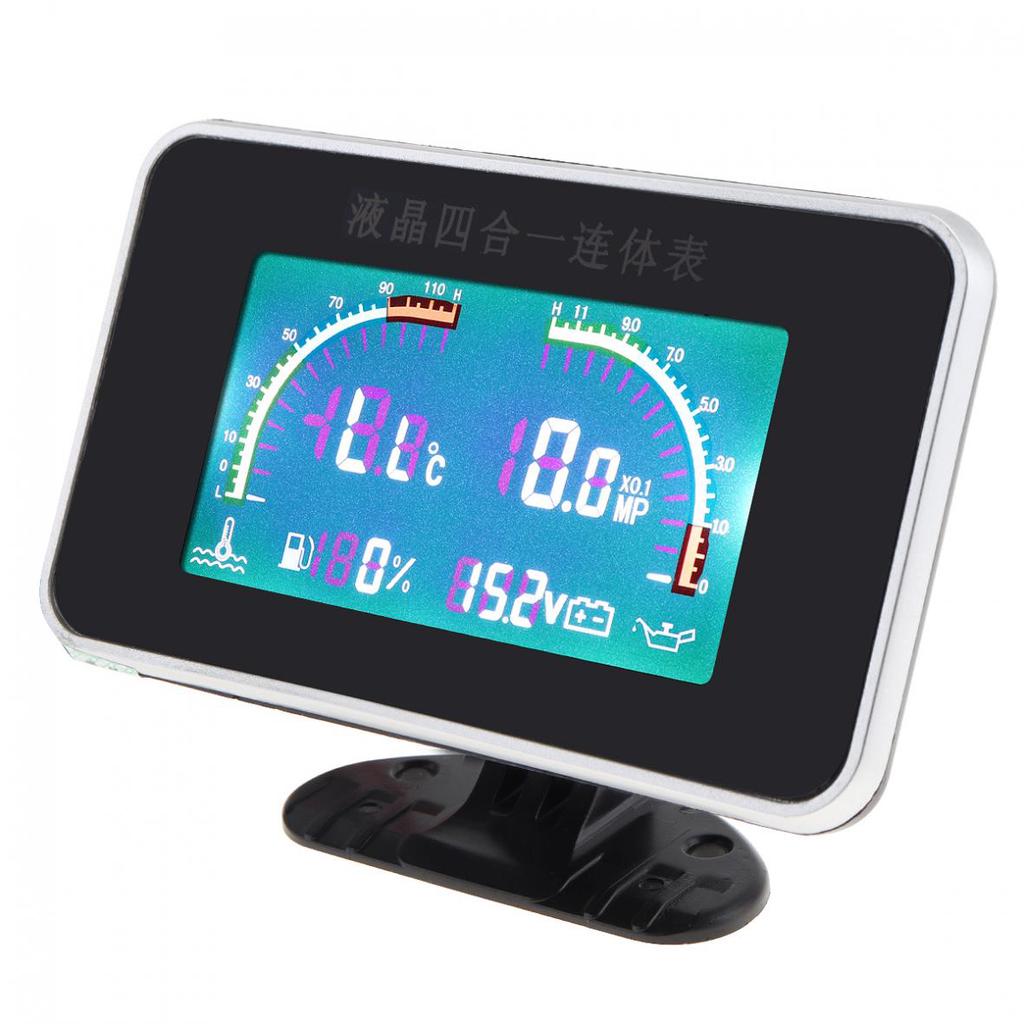Cheap 12V-24V Universal Buzzing 4 In 1 LCD Digital Volt Gauge+Water ...