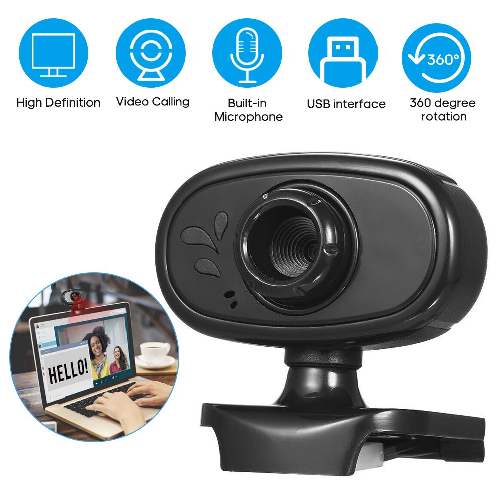 Web Camera 0.3 Megapixels Usb Clip-On Rotatable Webcam For Pc Laptop ...