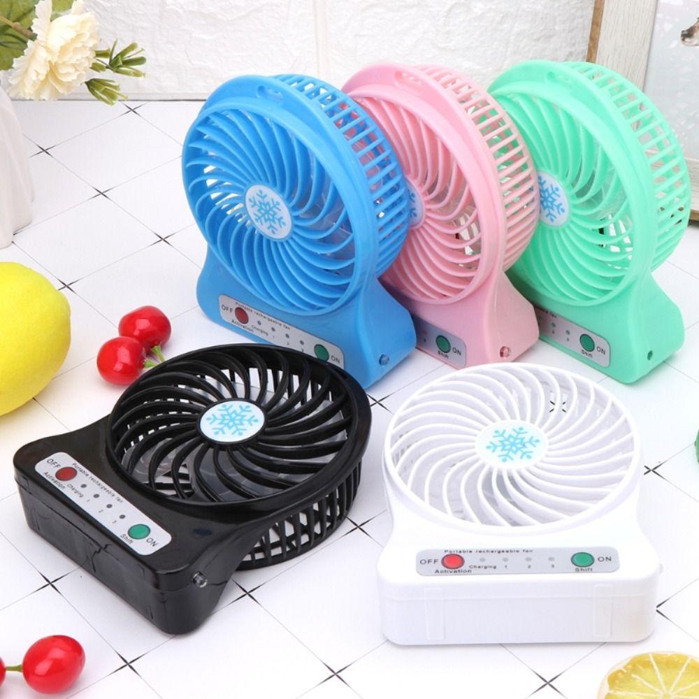 Buy Portable Handheld Desk Outdoor Usb Fan Third Wind Mini Fan Led ...