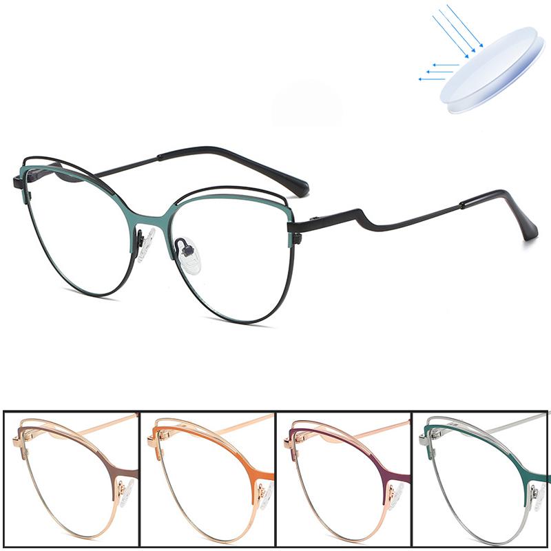 Buy BFORTUNE Cat Eye Reading Glasses Women Brand Designer Anti Blue Ray ...