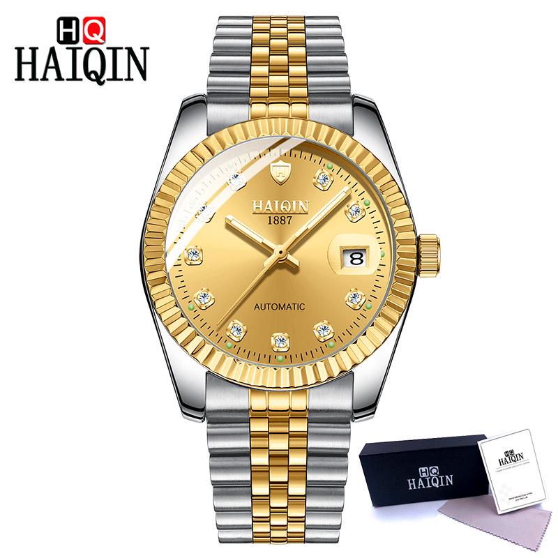 Buy HAIQIN Mens Watches Luxury Automatic Mechanical Watch Men ...