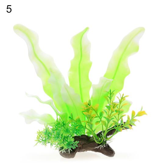 22cm Hideout Decor PVC Popular Realistic Appearance Fish Tank Seaweed ...