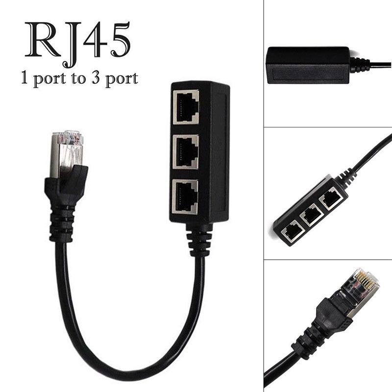 Rj45 Extension Cable 1 To 3 Ethernet Cable Adapter Distributor: الشراء ...