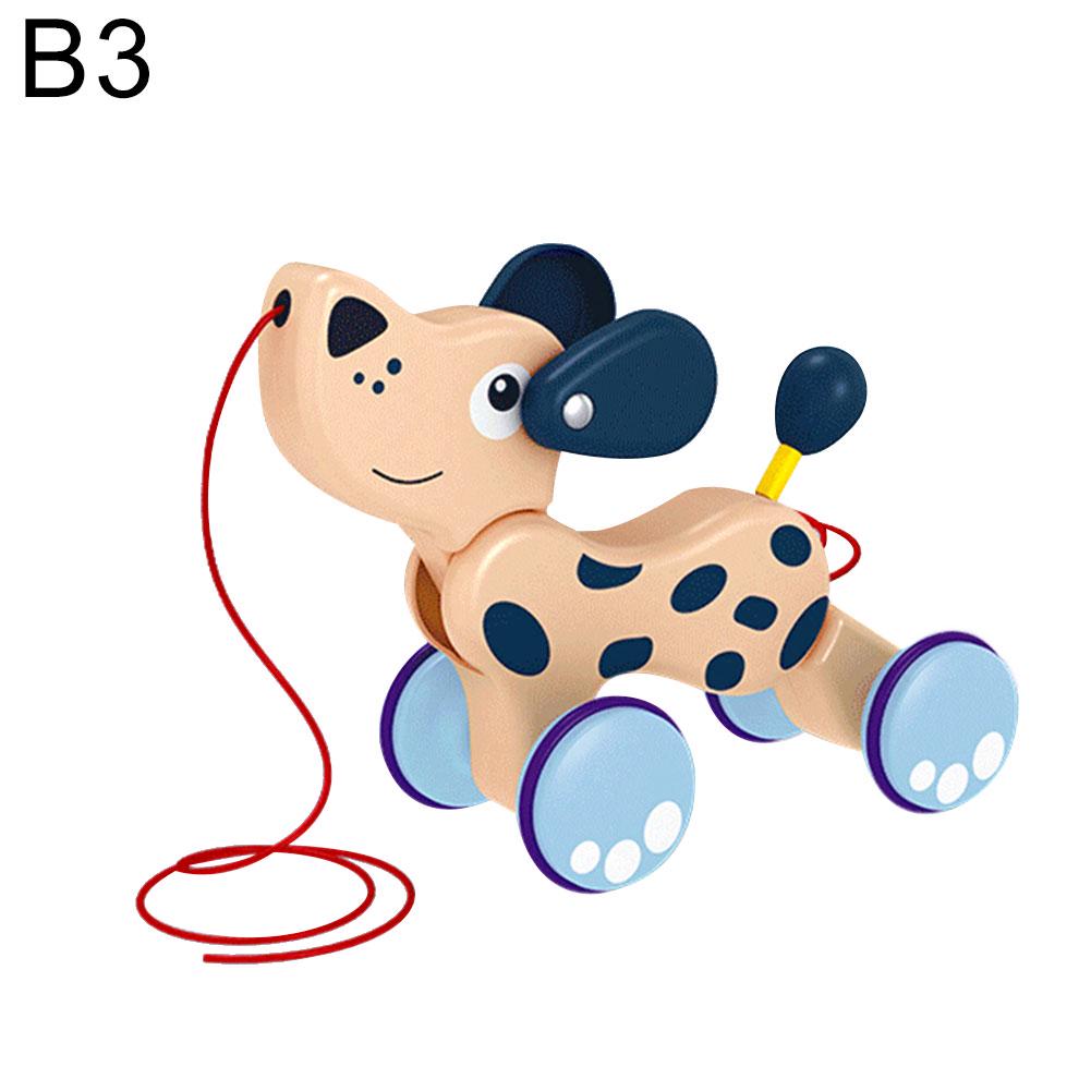 Puntos Cartoon Baby Lovely Duck Puppy Pull Drag Rope Tractor Toddler ...
