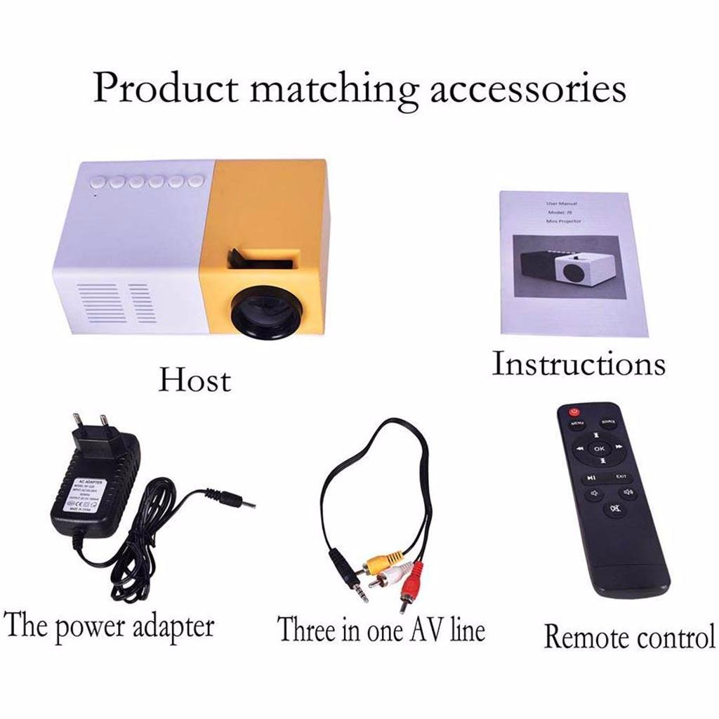 Buy Portable 1080P Home Cinema USB HDMI AV SD Mini HD LED Projector UK ...