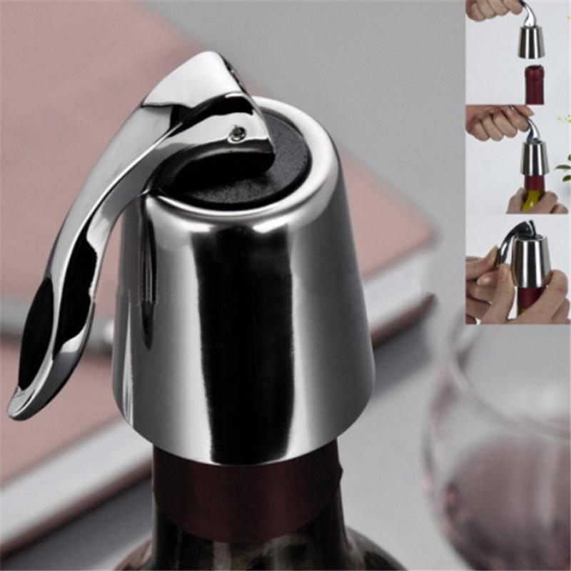Beer Wine Stopper Bar Tool Rubber Abs Stainless Steel Keep Fresh ...