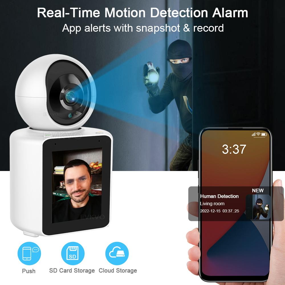 Cheap 4MP PTZ WIFI Camera Auto Tracking One Click Video Call With ...