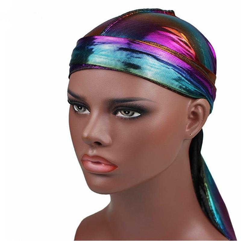 Satın alın Laser Simulation Silk Casual Headwear Long Tail Pirate Hat ...