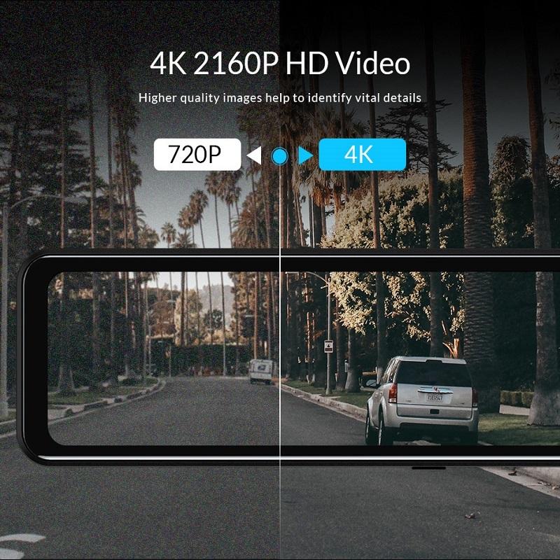 Kaufe E-ACE 11,26 Zoll Touchscreen Auto Dash Cam 4K Dash Rückspiegel ...