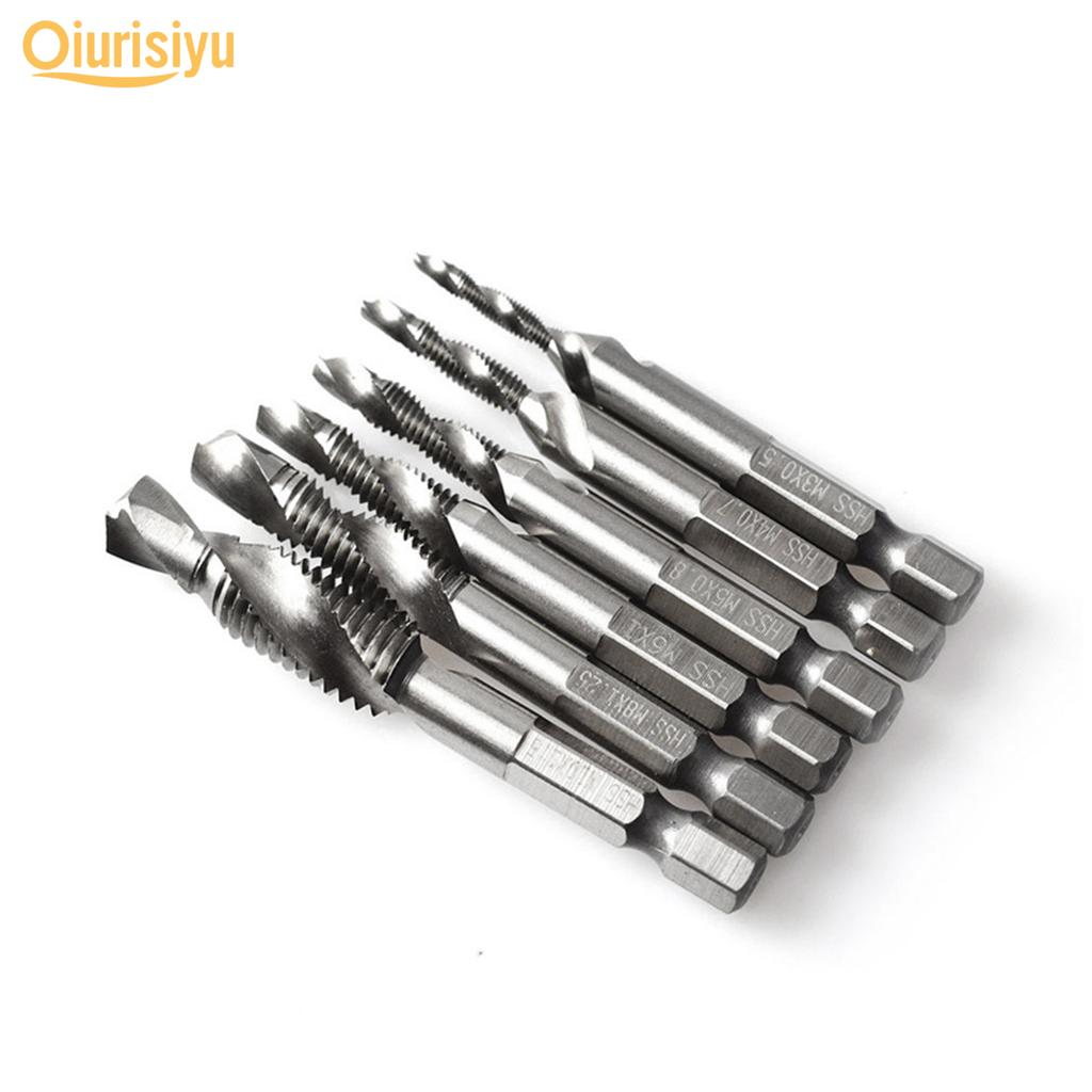 Buy 6Pcs M3-M10 Hex Shank Drill Bits Taps at affordable prices — free ...